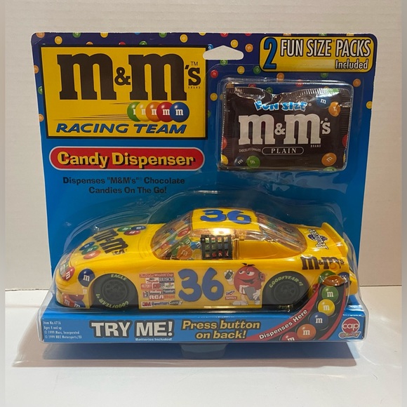 Other | Vintage 36 Nascar Mms Collectible Racing Team Candy Dispenser ...